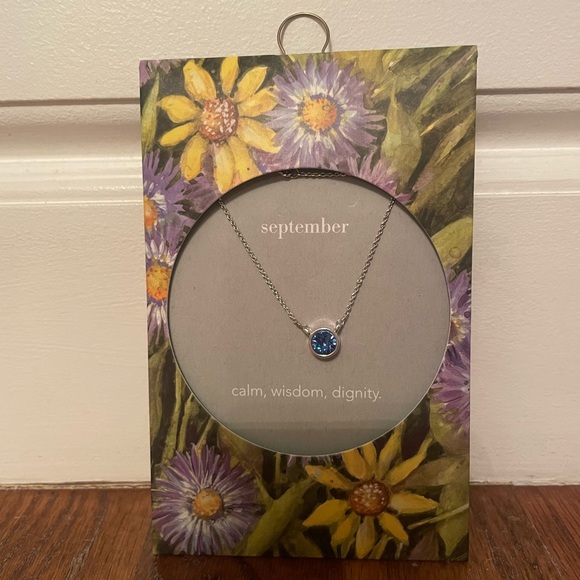 Demdaco | Jewelry | Demdaco Birthstone Necklace September Brand New In ...
